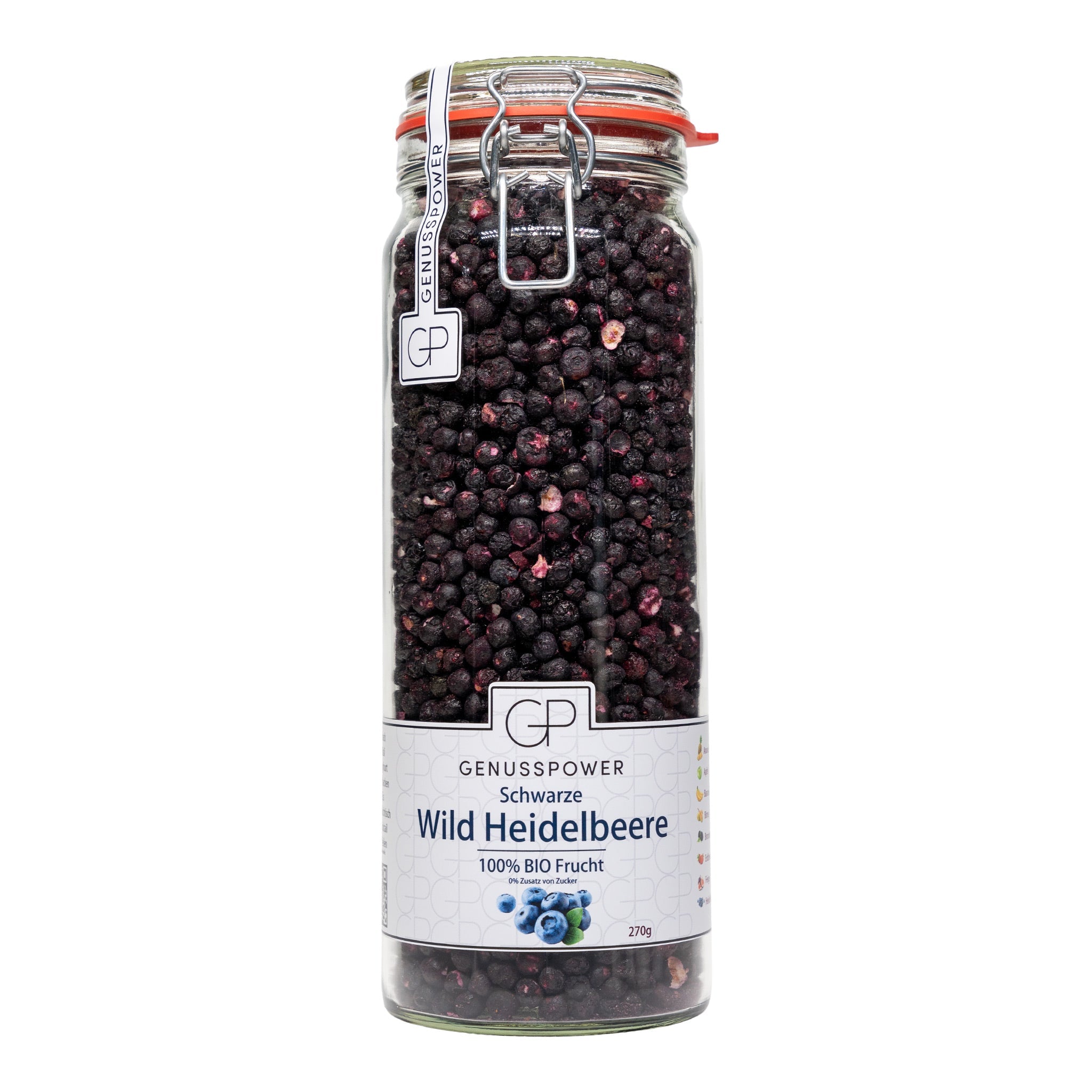 Gefriergetrocknete Wild-Heidelbeeren XL – Genuss Power